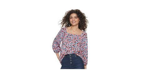 Popsugar Knit Squareneck Peasant Top Cute Cheap Valentines Day