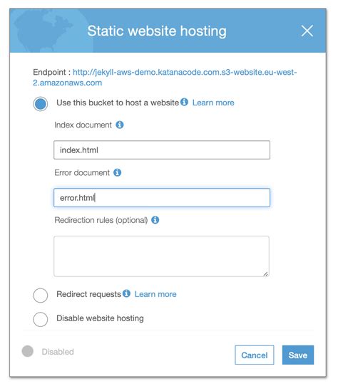 how to host a static website on aws s3 with automated circleci deploys