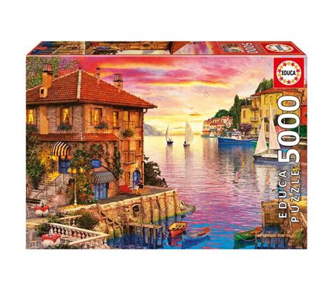 Educa Mediterrán Kikötő Dominic Davison Puzzle 5000 Darabos