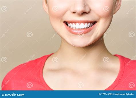 Perfect Healthy Teeth Smile Of A Young Woman Teeth Whitening Dental