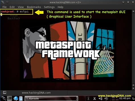 hacking share metasploit framework with basic commands