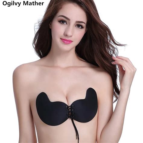 Sexy Seamless Fly Bra Invisible Bra Silicone Lace Backless Strapless