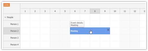 html5 scheduler daypilot code
