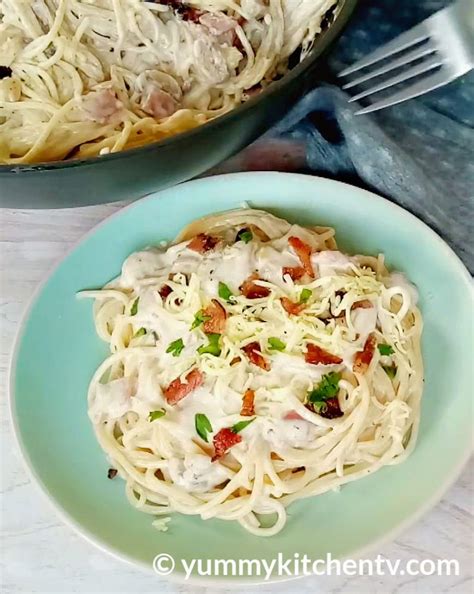Spaghetti Carbonara Filipino Style Carbonara Yummy Kitchen