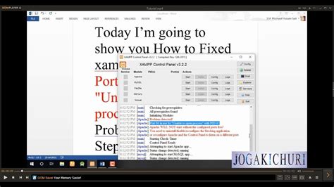 port 80 in use by unable to open process with pid 4 xampp server youtube