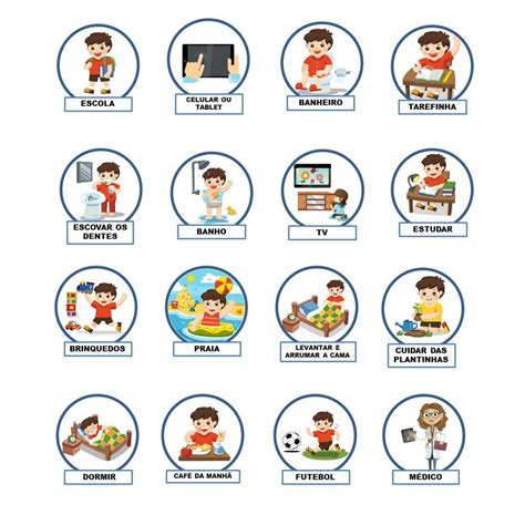 40 Atividades De Rotina Diária Infantil Elo7 Produtos Especiais