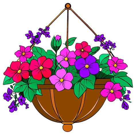 Free Clip Flower Basket Download Free Clip Flower Basket Png Images