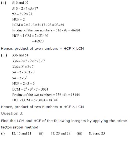 Ncert Solutions Class 10 Maths Ch 1 Real Numbers