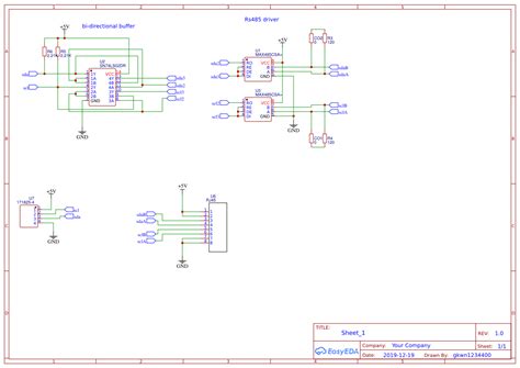 i2c to rs485 converter easyeda open source hardware lab