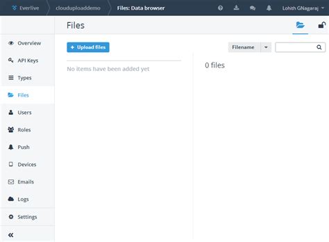 codeless file uploading to everlive using telerik s cloud up