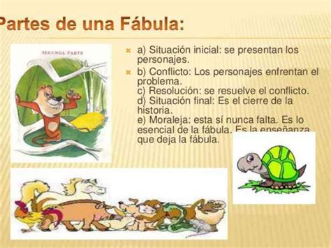 Lista Con Todas Las Partes De Una FÁbula ¡¡resumen Corto