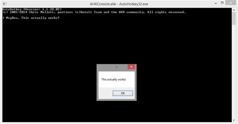 ahk console interpreter autohotkey community