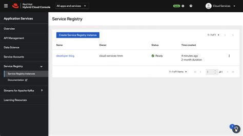 how to use openshift service registry red hat developer