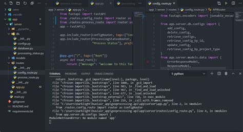 fastapi modulenotfounderror no module named app using uvicorn
