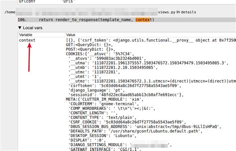 django is there a way to see context data given to the template