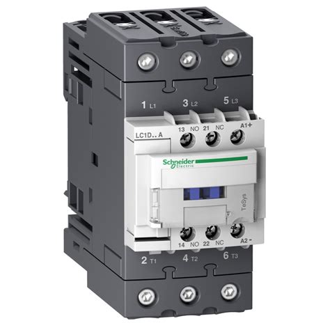 Contactor Schneider Electric Lc1d65abd 3p 65a 1no 1nc Coil 24vdc