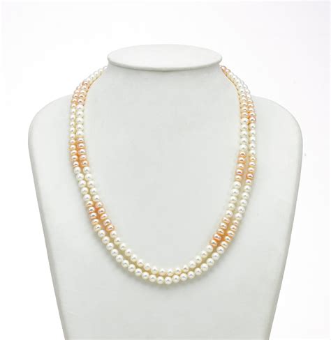 Freshwater Multicolor Pearl Necklace Set Mangatrai Pearls And Jewellers