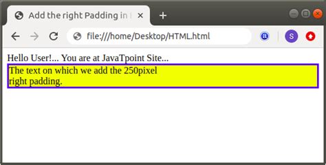 how to add padding in html online tutorials library list