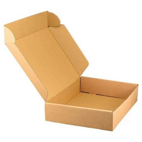 Brown Rectangular E Flute Corrugated Box Weight Holding Capacity Kg