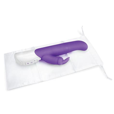Rabbit Essentials G Spot Rabbit Vibrator With Rotating Shaft Purple