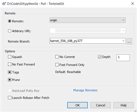 git tortoisegit pulling from all branches not considering remote