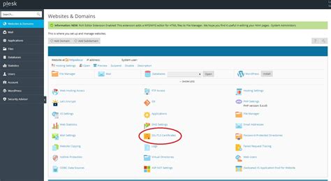 how to install an ssl within plesk hostdime resources
