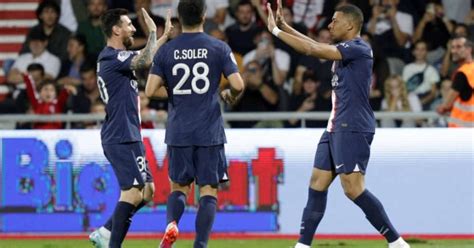 Messi E Mbappé Dão Show E Psg Vence Ajaccio Pelo Campeonato Francês