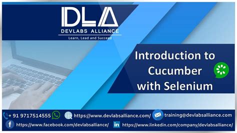 introduction to cucumber with selenium by devlabs alliance