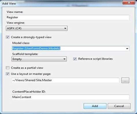 login and registration form in asp mvc