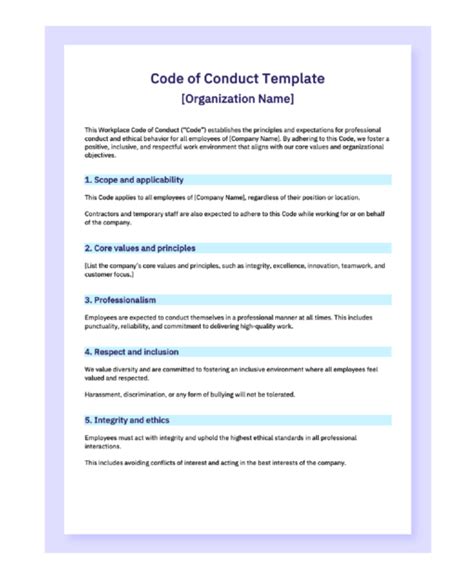 [free] Code Of Conduct Template And Guide With Examples Aihr
