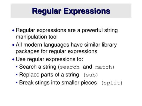 ppt python regular expressions powerpoint presentation free download