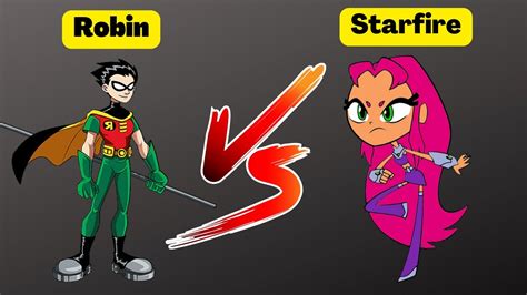 Robin Vs Starfire Amazing Fight Robin And Starfire Moments Youtube