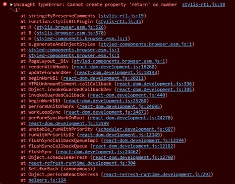 typescript issue uncaught typeerror cannot create property return hot