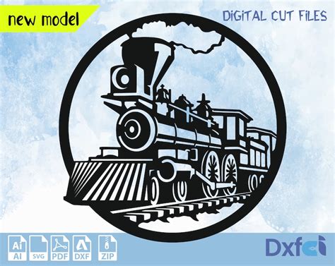 Train Svg Cut File Train Dxf Files Plasma Cut File Steam Etsy Singapore