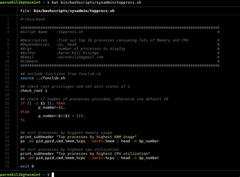 bat a cat clone with syntax highlighting and git