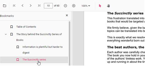 navigation in angular pdfviewer component syncfusion