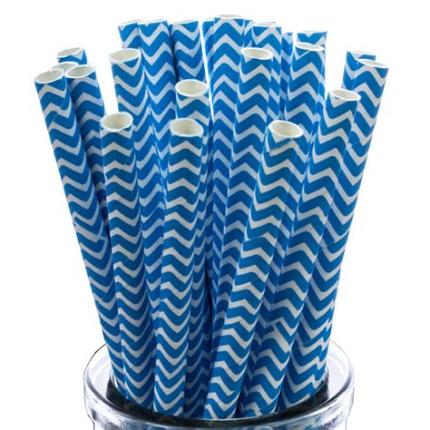 X25 Striped Paper Drinking Straws Retro Vintage Cake Pop Lollipop