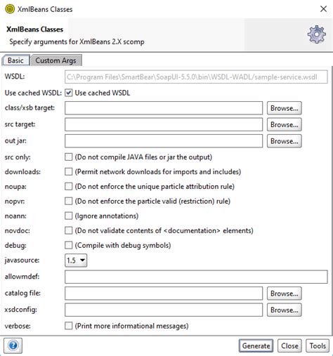 code generation tools for web services soapui