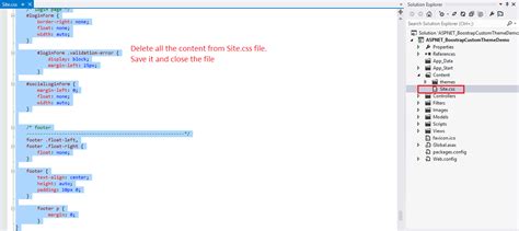 asp mvc application with custom bootstrap theme vs 2012 vs 2013