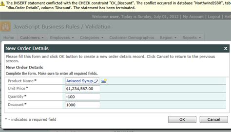 code on time validation with code business rules