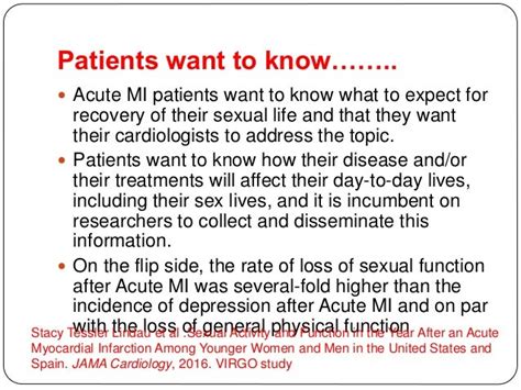 Sex After Acute Myocardial Infarction Heart Attack
