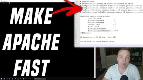 optimizing apache memory usage mpm prefork settings youtube