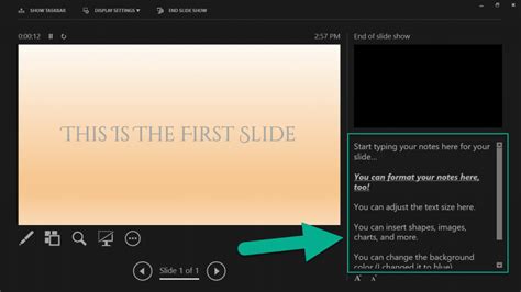 how to add notes in powerpoint