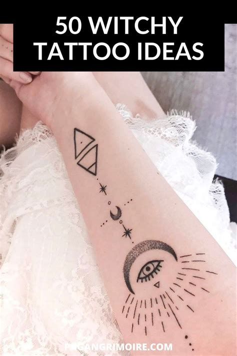 50 Witch Tattoos To Inspire Your Next One Witch Tattoo Pagan Tattoo