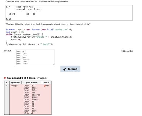 solved consider a file called readme txt that has the