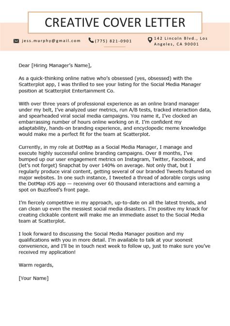 Professional Cover Letter Examples For Job Seekers In 2023 – Artofit