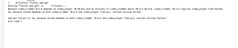 package flutter pub get issue stack overflow