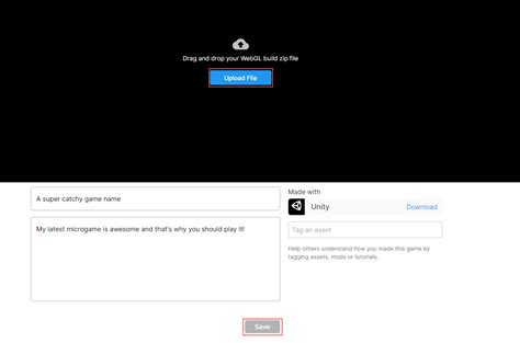 when i try to publish my game into unity play i see the error
