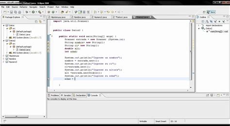 programacion java 3 datos youtube