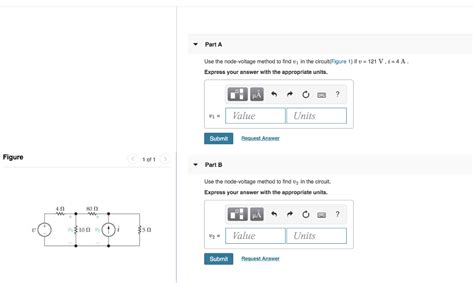 solved part a use the node voltage method to find v1 in t